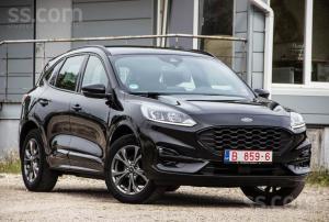 Black Ford Kuga 2023 in Tukums, with an engine capacity of 2.50 L and mileage of 198 thousand km for 16500 €, photo 3 on AUTOMOTO.COM.LV