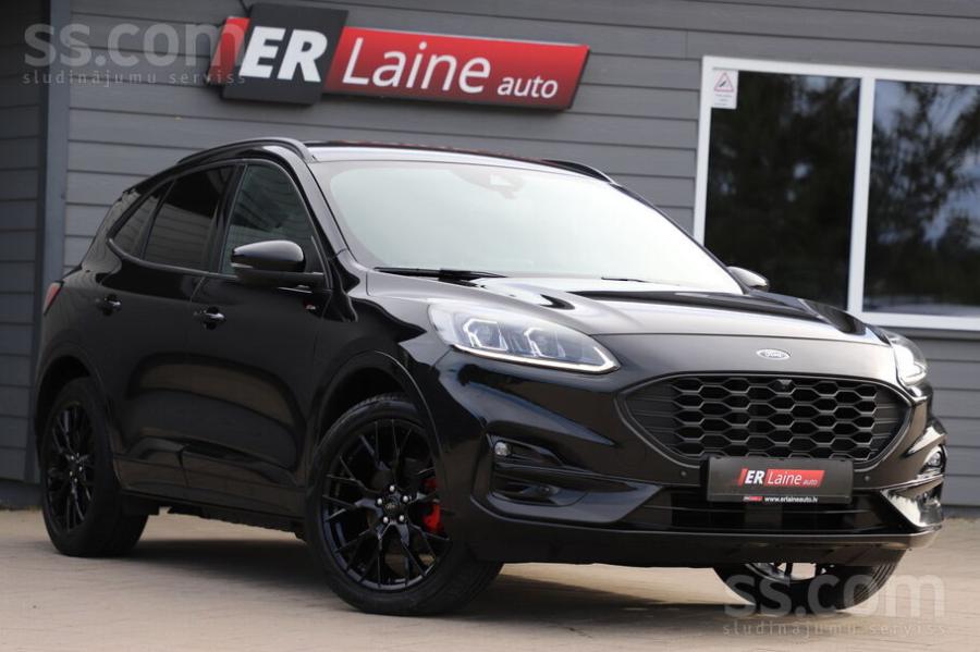 Black Ford Kuga 2023 in Tukums, with an engine capacity of 2.50 L and mileage of 145 thousand km for 17500 €, photo 1 on AUTOMOTO.COM.LV