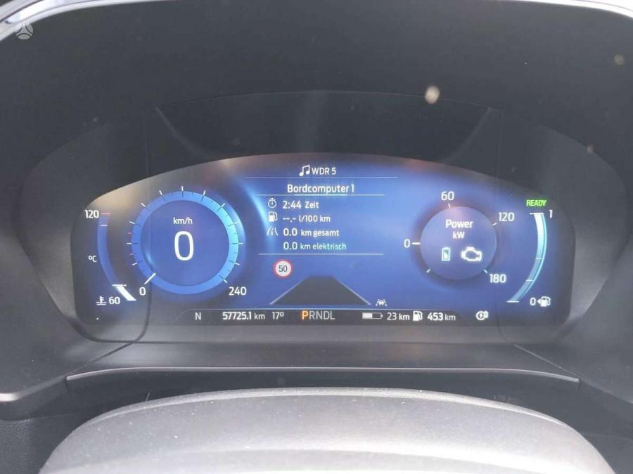 Black Ford Kuga 2024 in Vilnius, with an engine capacity of 2.49 L and mileage of 58 thousand km for 24444 €, photo 7 on AUTOMOTO.COM.LV