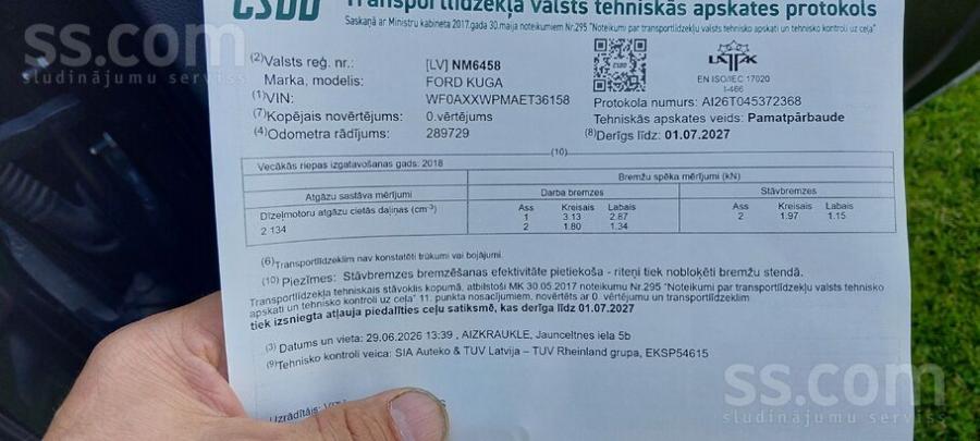 Melns Ford Kuga 2014 Aizkraukle, ar dzinēja tilpumu 2.00 L un nobraukumu 290 tūkst. km par 9950 €, foto 14 vietnē AUTOMOTO.COM.LV