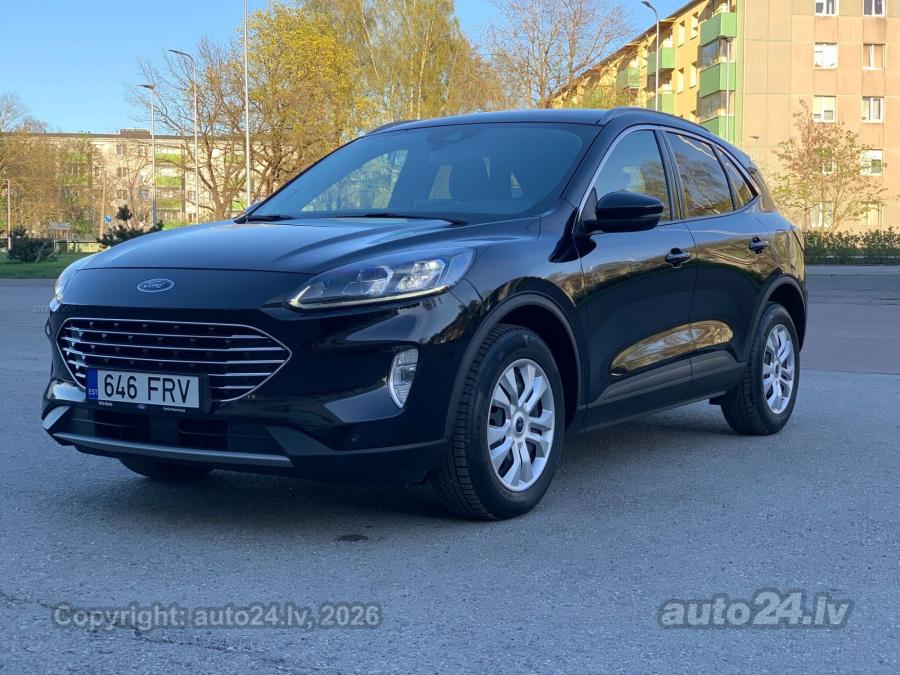 Black Ford Kuga 2022 in Tallinn, with an engine capacity of 1.50 L and mileage of 147 thousand km for 15900 €, photo 1 on AUTOMOTO.COM.LV