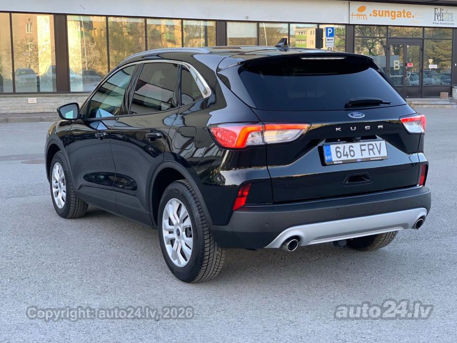 Black Ford Kuga 2022 in Tallinn, with an engine capacity of 1.50 L and mileage of 147 thousand km for 15900 €, photo 5 on AUTOMOTO.COM.LV