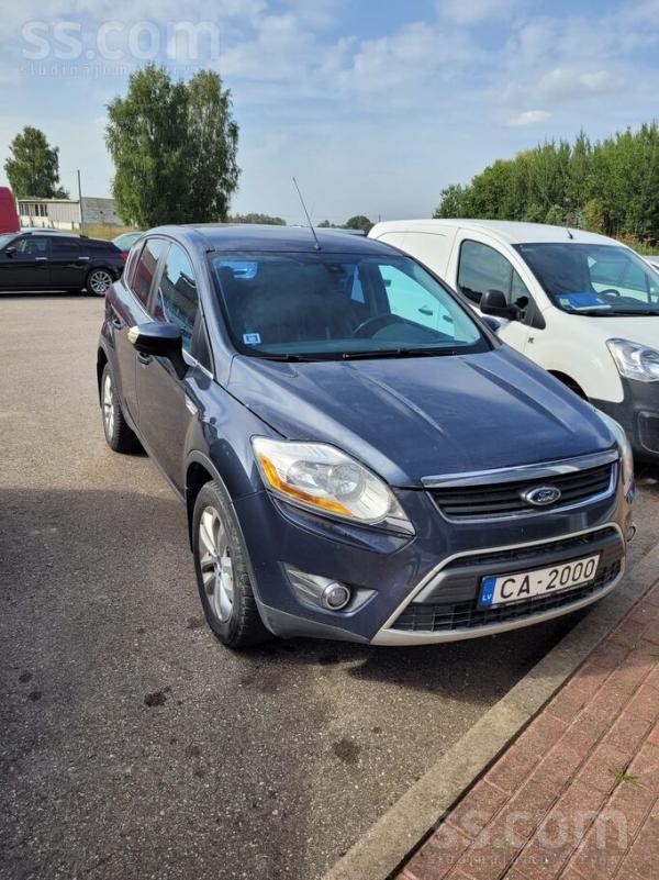 Blue Ford Kuga 2008 in Riga, with an engine capacity of 2.00 L and mileage of 355 thousand km for 3300 €, photo 1 on AUTOMOTO.COM.LV
