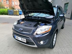 Blue Ford Kuga 2009 in Daugavpils, with an engine capacity of 2.00 L and mileage of 0 thousand km for 5250 €, photo 36 on AUTOMOTO.COM.LV
