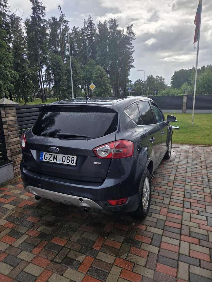 Blue Ford Kuga 2009 in Kazlu Ruda, with an engine capacity of 2.00 L and mileage of 240 thousand km for 2700 €, photo 5 on AUTOMOTO.COM.LV