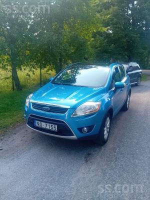 Blue Ford Kuga 2009 in Kuldiga, with an engine capacity of 2.00 L and mileage of 342 thousand km for 5900 €, photo  on AUTOMOTO.COM.LV