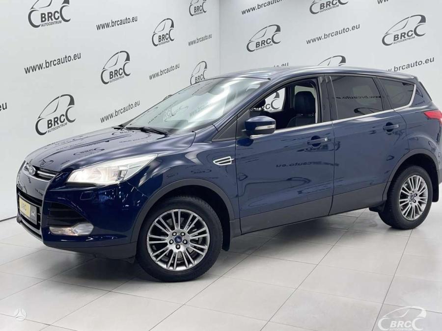 Blue Ford Kuga 2014 in Vilnius, with an engine capacity of 2.00 L and mileage of 181 thousand km for 5900 €, photo 1 on AUTOMOTO.COM.LV