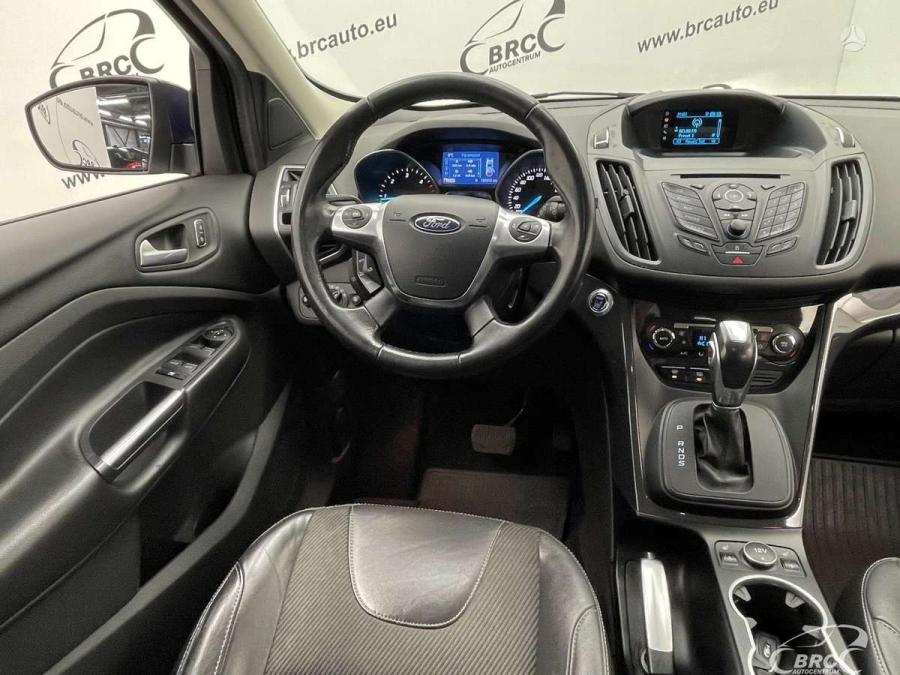 Blue Ford Kuga 2014 in Vilnius, with an engine capacity of 2.00 L and mileage of 181 thousand km for 5900 €, photo 14 on AUTOMOTO.COM.LV