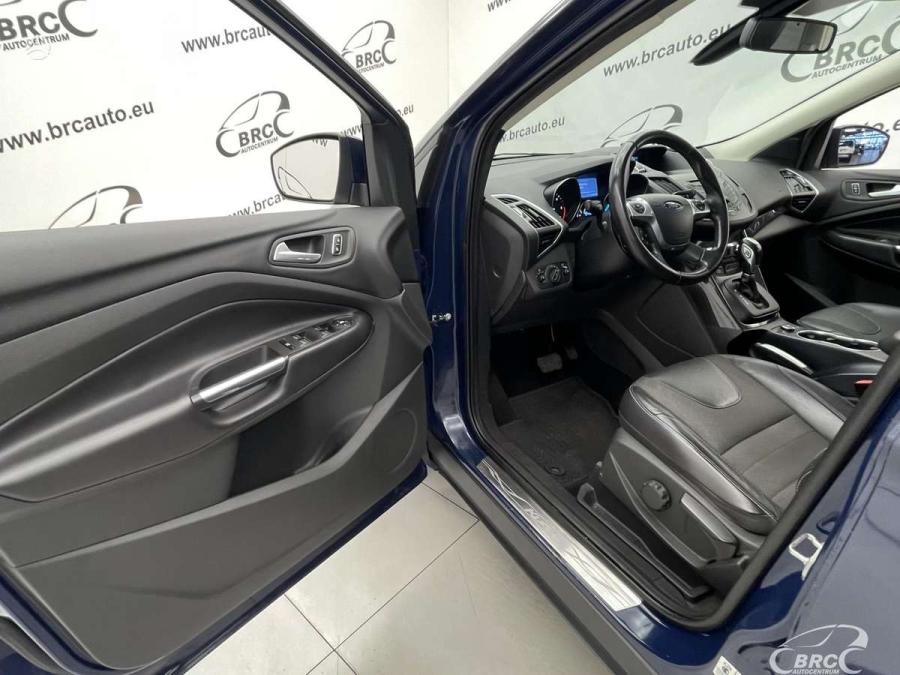Blue Ford Kuga 2014 in Vilnius, with an engine capacity of 2.00 L and mileage of 181 thousand km for 5900 €, photo 19 on AUTOMOTO.COM.LV