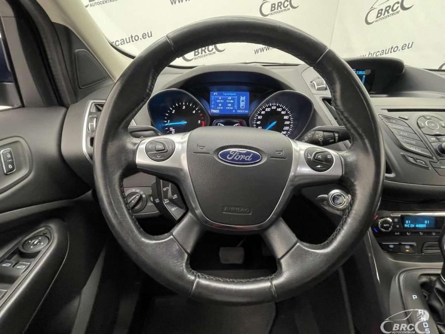 Blue Ford Kuga 2014 in Vilnius, with an engine capacity of 2.00 L and mileage of 181 thousand km for 5900 €, photo 29 on AUTOMOTO.COM.LV