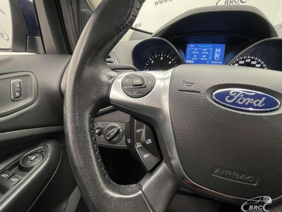 Blue Ford Kuga 2014 in Vilnius, with an engine capacity of 2.00 L and mileage of 181 thousand km for 5900 €, photo 30 on AUTOMOTO.COM.LV