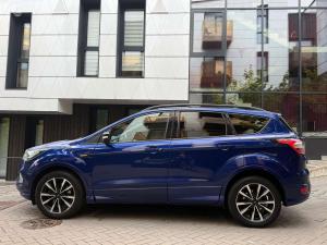 Blue Ford Kuga 2018 in Kaunas, with an engine capacity of 1.50 L and mileage of 254 thousand km for 9600 €, photo 5 on AUTOMOTO.COM.LV