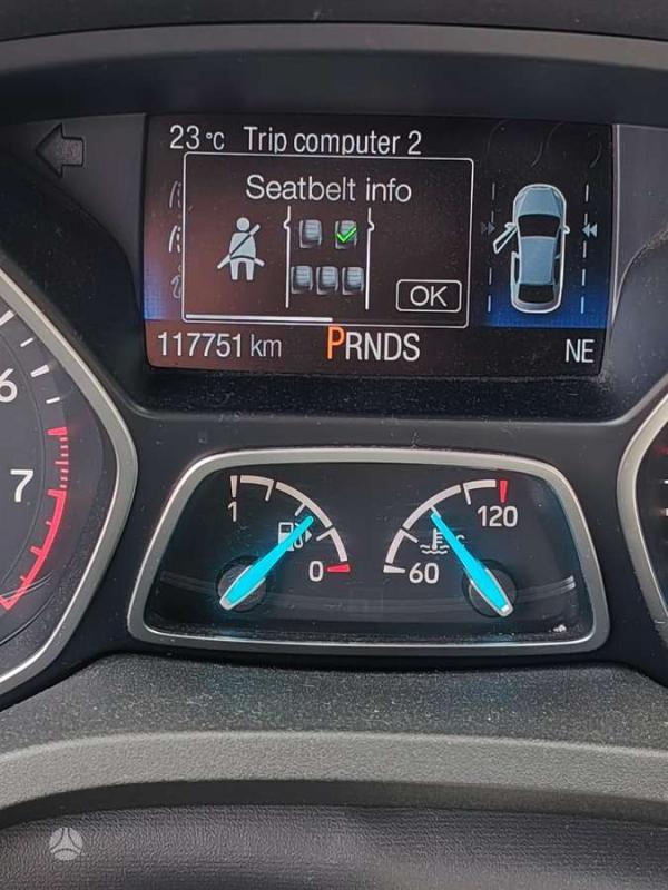Ford Kuga 2018 in Vilnius on AUTOMOTO.COM.LV Blue Ford Kuga 2018 in Vilnius, with an engine capacity of 1.50 L and mileage of 117 thousand km for 10500 €, photo 10 on AUTOMOTO.COM.LV