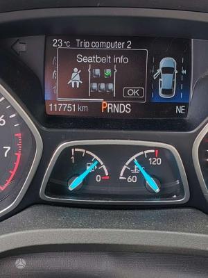Blue Ford Kuga 2018 in Vilnius, with an engine capacity of 1.50 L and mileage of 117 thousand km for 10500 €, photo 10 on AUTOMOTO.COM.LV