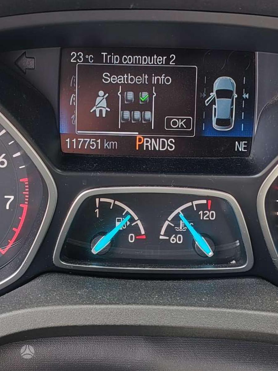 Blue Ford Kuga 2018 in Vilnius, with an engine capacity of 1.50 L and mileage of 117 thousand km for 10500 €, photo 10 on AUTOMOTO.COM.LV