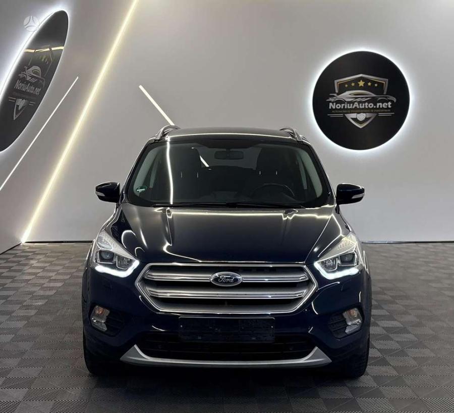 Blue Ford Kuga 2019 in Marijampole, with an engine capacity of 2.00 L and mileage of 122 thousand km for 10850 €, photo 6 on AUTOMOTO.COM.LV