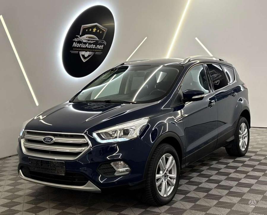 Blue Ford Kuga 2019 in Marijampole, with an engine capacity of 2.00 L and mileage of 122 thousand km for 10850 €, photo 8 on AUTOMOTO.COM.LV