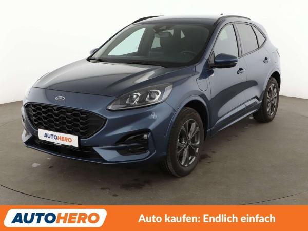 Blue Ford Kuga 2021 in Kaunas, with an engine capacity of 2.50 L and mileage of 47 thousand km for 28570 €, photo 1 on AUTOMOTO.COM.LV