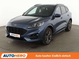 Blue Ford Kuga 2021 in Kaunas, with an engine capacity of 2.50 L and mileage of 47 thousand km for 28570 €, photo  on AUTOMOTO.COM.LV