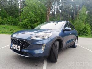 Blue Ford Kuga 2021 in Riga, with an engine capacity of 2.00 L and mileage of 67 thousand km for 16240 €, photo 6 on AUTOMOTO.COM.LV