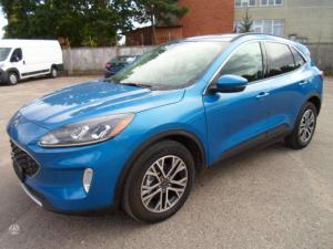 Blue Ford Kuga 2021 in Siauliai, with an engine capacity of 2.00 L and mileage of 65 thousand km for 16200 €, photo 14 on AUTOMOTO.COM.LV