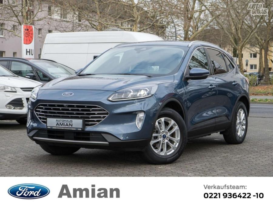 Blue Ford Kuga 2022 in Kaunas, with an engine capacity of 2.50 L and mileage of 48 thousand km for 29085 €, photo 1 on AUTOMOTO.COM.LV