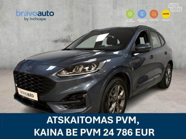 Blue Ford Kuga 2023 in Vilnius, with an engine capacity of 2.50 L and mileage of 37 thousand km for 28999 €, photo 1 on AUTOMOTO.COM.LV