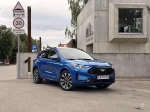 Blue Ford Kuga 2024 in Kaunas, with an engine capacity of 2.49 L and mileage of 28 thousand km for 28900 €, photo  on AUTOMOTO.COM.LV