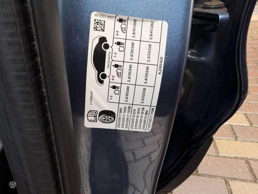 Blue Ford Kuga 2019 in Vilnius, with an engine capacity of 2.20 L and mileage of 129 thousand km for 12000 €, photo 13 on AUTOMOTO.COM.LV