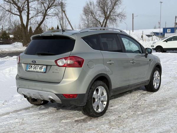 Brown Ford Kuga 2009 in Taurage, with an engine capacity of 2.00 L and mileage of 237 thousand km for 4500 €, photo 4 on AUTOMOTO.COM.LV