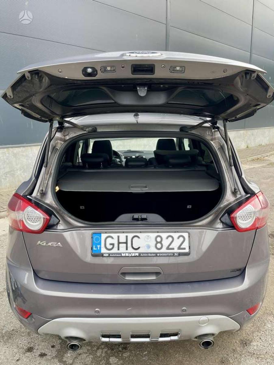 Brown Ford Kuga 2012 in Klaipeda, with an engine capacity of 2.00 L and mileage of 175 thousand km for 6000 €, photo 12 on AUTOMOTO.COM.LV