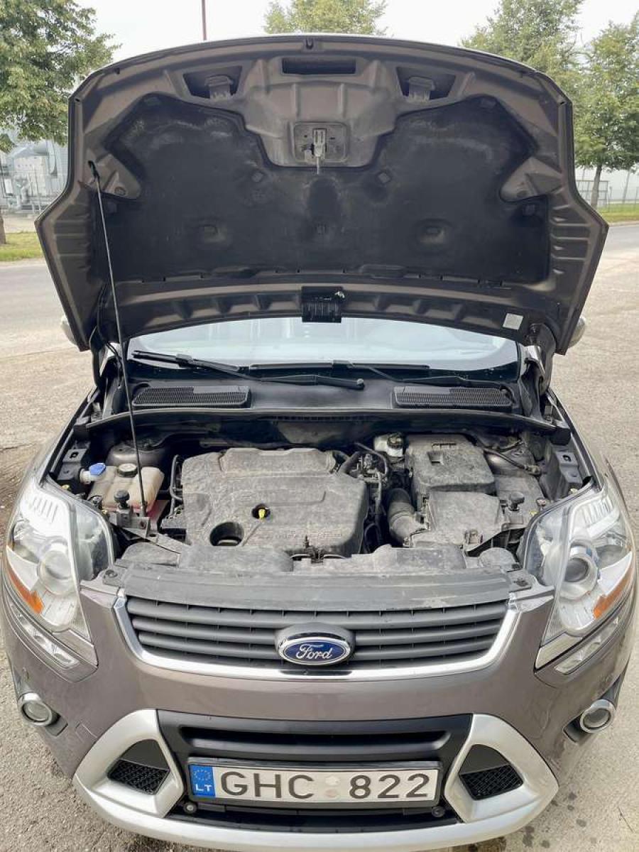 Brown Ford Kuga 2012 in Klaipeda, with an engine capacity of 2.00 L and mileage of 175 thousand km for 6000 €, photo 14 on AUTOMOTO.COM.LV
