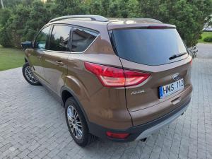 Brown Ford Kuga 2014 in Utena, with an engine capacity of 2.00 L and mileage of 238 thousand km for 4900 €, photo 10 on AUTOMOTO.COM.LV