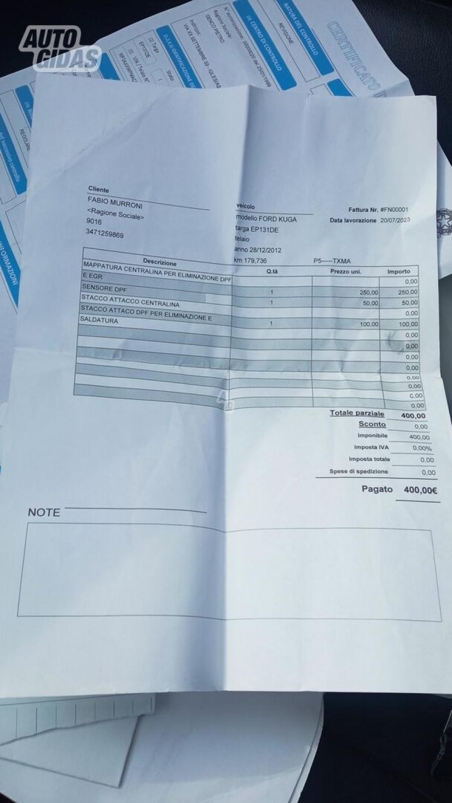 Ford Kuga 2012 in Panevezys, with an engine capacity of 2.00 L and mileage of 203 thousand km for 8000 €, photo 31 on AUTOMOTO.COM.LV