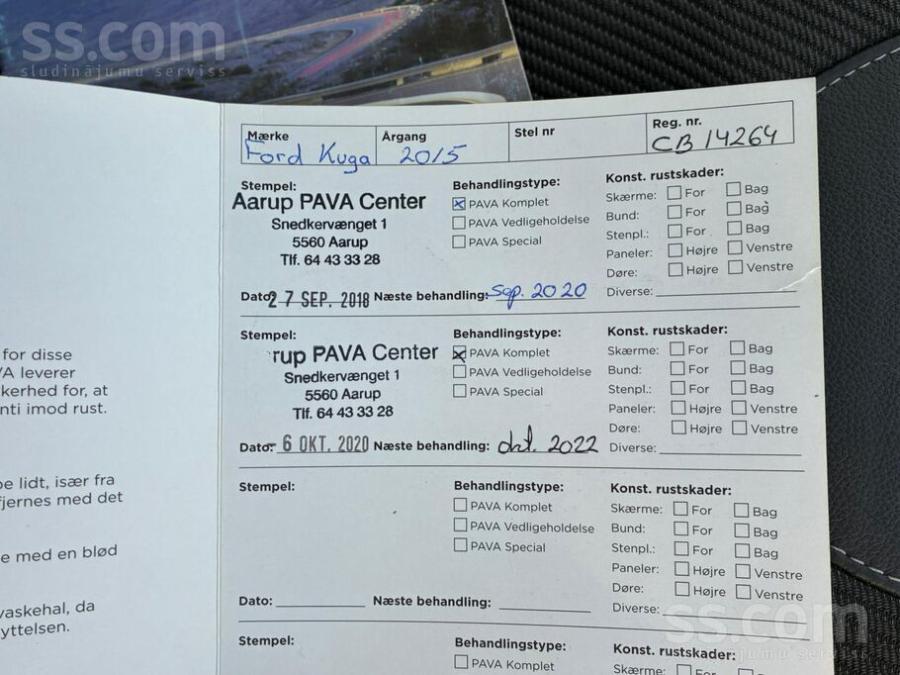 Ford Kuga 2015 Kuldīga, ar dzinēja tilpumu 2.00 L un nobraukumu 260 tūkst. km par 8690 €, foto 31 vietnē AUTOMOTO.COM.LV