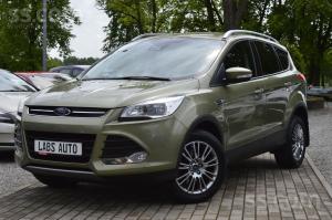 Green Ford Kuga 2013 in Tukums, with an engine capacity of 2.00 L and mileage of 168 thousand km for 20990 €, photo 1 on AUTOMOTO.COM.LV