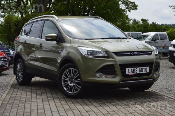 Green Ford Kuga 2013 in Tukums, with an engine capacity of 2.00 L and mileage of 168 thousand km for 20990 €, photo 3 on AUTOMOTO.COM.LV