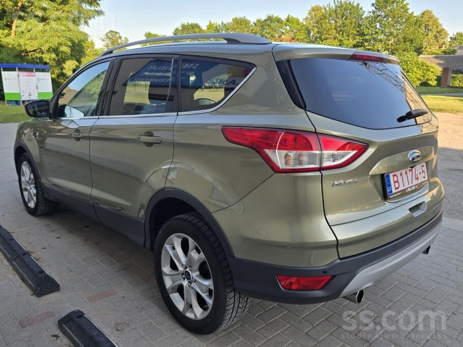Green Ford Kuga 2014 in Kuldiga, with an engine capacity of 2.00 L and mileage of 188 thousand km for 9400 €, photo 3 on AUTOMOTO.COM.LV