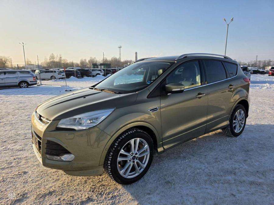 Green Ford Kuga 2014 in Marijampole, with an engine capacity of 1.60 L and mileage of 111 thousand km for 7290 €, photo 19 on AUTOMOTO.COM.LV
