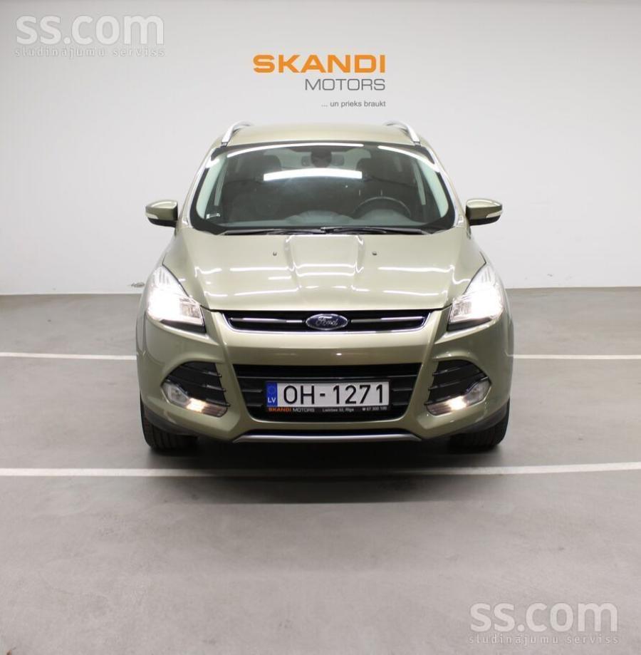 Zaļš Ford Kuga 2014 Rīga, ar dzinēja tilpumu 2.00 L un nobraukumu 218 tūkst. km par 3990 €, foto 3 vietnē AUTOMOTO.COM.LV