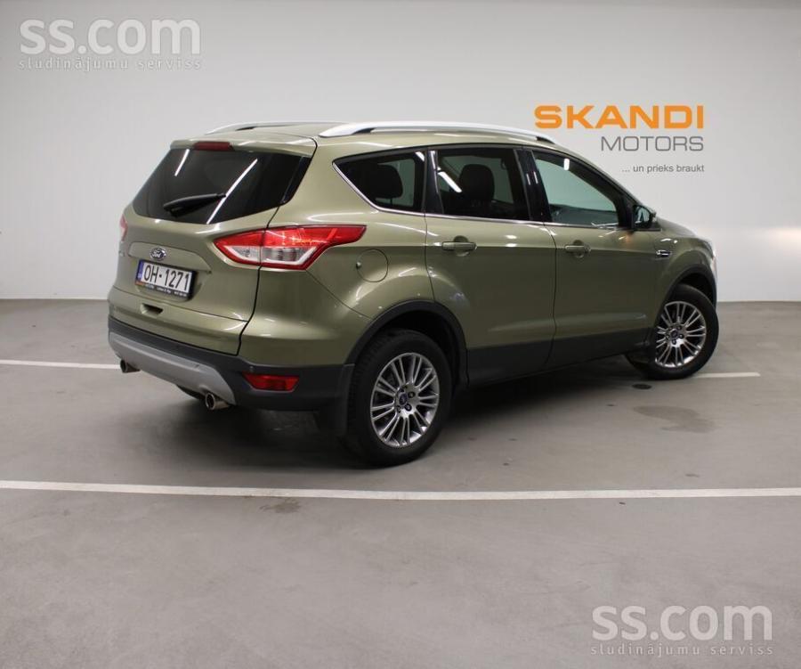 Zaļš Ford Kuga 2014 Rīga, ar dzinēja tilpumu 2.00 L un nobraukumu 218 tūkst. km par 3990 €, foto 5 vietnē AUTOMOTO.COM.LV