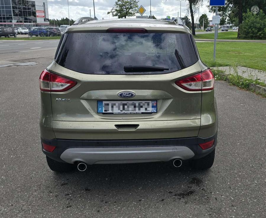 Green Ford Kuga 2015 in Taurage, with an engine capacity of 2.00 L and mileage of 269 thousand km for 6100 €, photo 7 on AUTOMOTO.COM.LV
