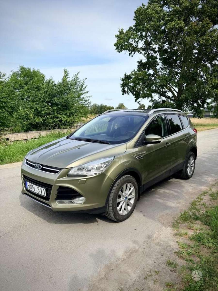 Green Ford Kuga 2015 in Siauliai, with an engine capacity of 2.00 L and mileage of 237 thousand km for 7000 €, photo 7 on AUTOMOTO.COM.LV