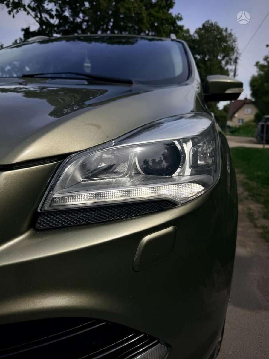 Green Ford Kuga 2015 in Siauliai, with an engine capacity of 2.00 L and mileage of 237 thousand km for 7000 €, photo 9 on AUTOMOTO.COM.LV