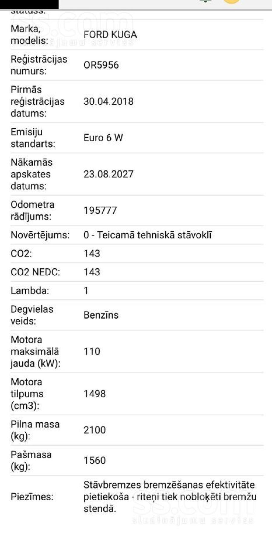 Zaļš Ford Kuga 2018 Rīga, ar dzinēja tilpumu 1.50 L un nobraukumu 195 tūkst. km par 11995 €, foto 30 vietnē AUTOMOTO.COM.LV