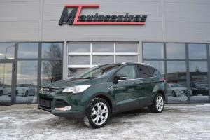 Green Ford Kuga 2015 in Vilnius, with an engine capacity of 1.50 L and mileage of 160 thousand km for 9000 €, photo  on AUTOMOTO.COM.LV