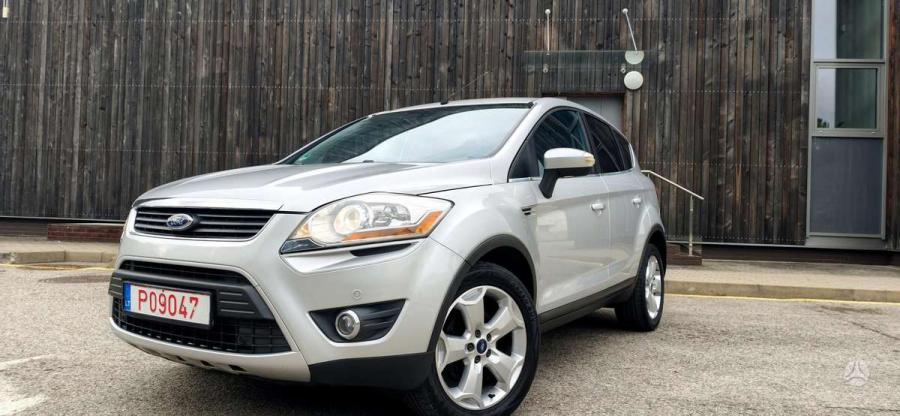 Grey Ford Kuga 2010 in Utena, with an engine capacity of 2.00 L and mileage of 266 thousand km for 4600 €, photo 1 on AUTOMOTO.COM.LV