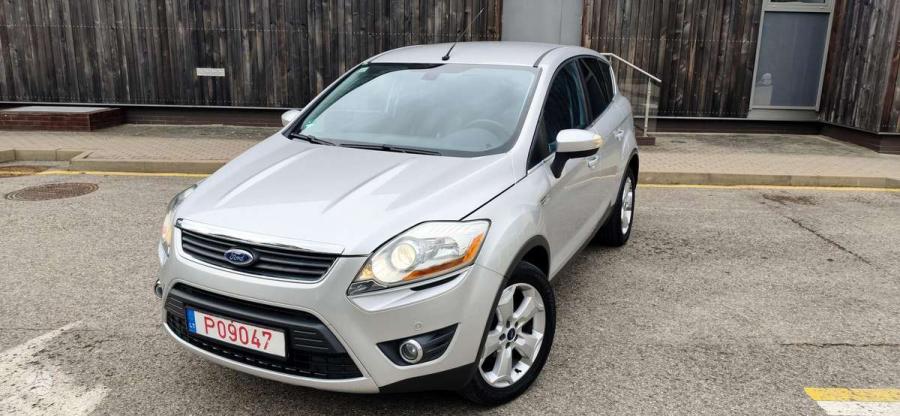 Grey Ford Kuga 2010 in Utena, with an engine capacity of 2.00 L and mileage of 266 thousand km for 4600 €, photo 16 on AUTOMOTO.COM.LV