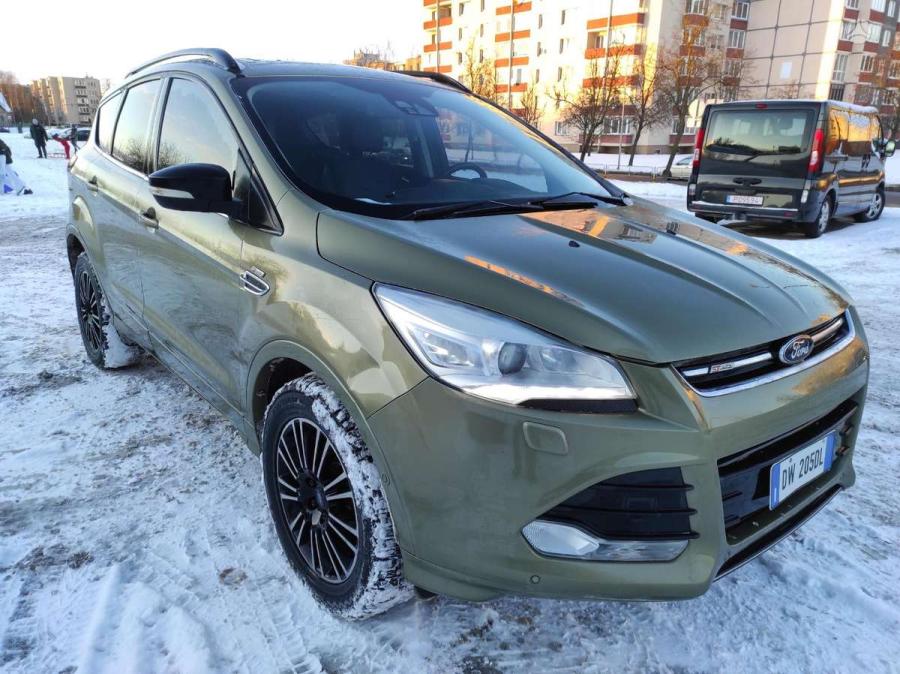 Pelēks Ford Kuga 2012 Panevēža, ar dzinēja tilpumu 2.00 L un nobraukumu 203 tūkst. km par 8500 €, foto 5 vietnē AUTOMOTO.COM.LV