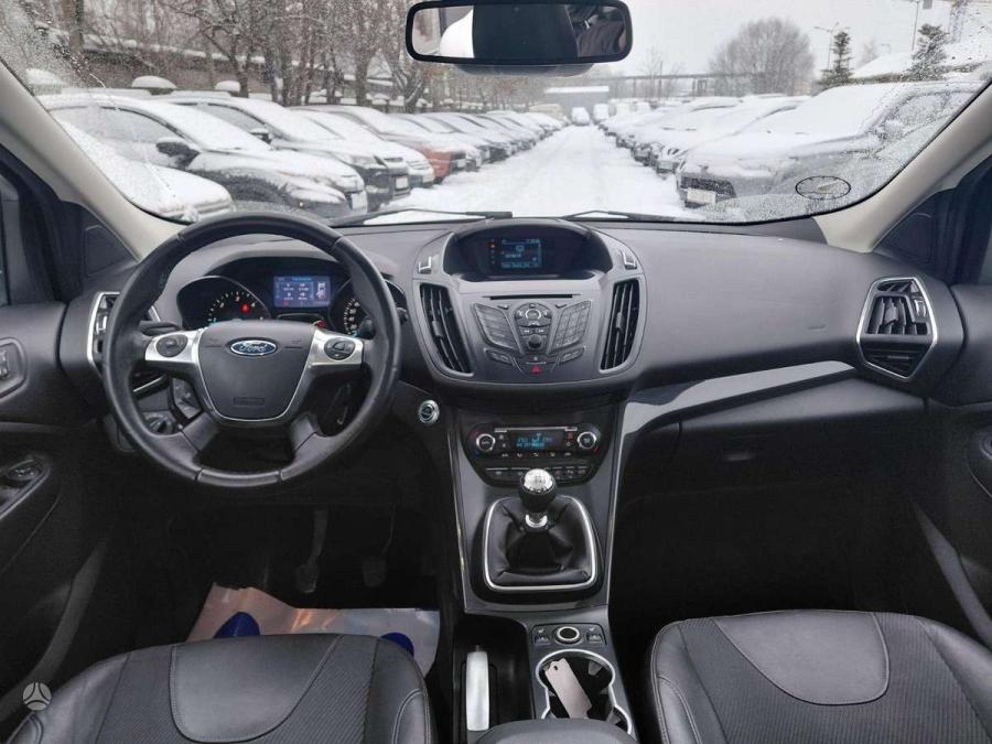 Grey Ford Kuga 2013 in Klaipeda, with an engine capacity of 2.00 L and mileage of 276 thousand km for 6999 €, photo 14 on AUTOMOTO.COM.LV